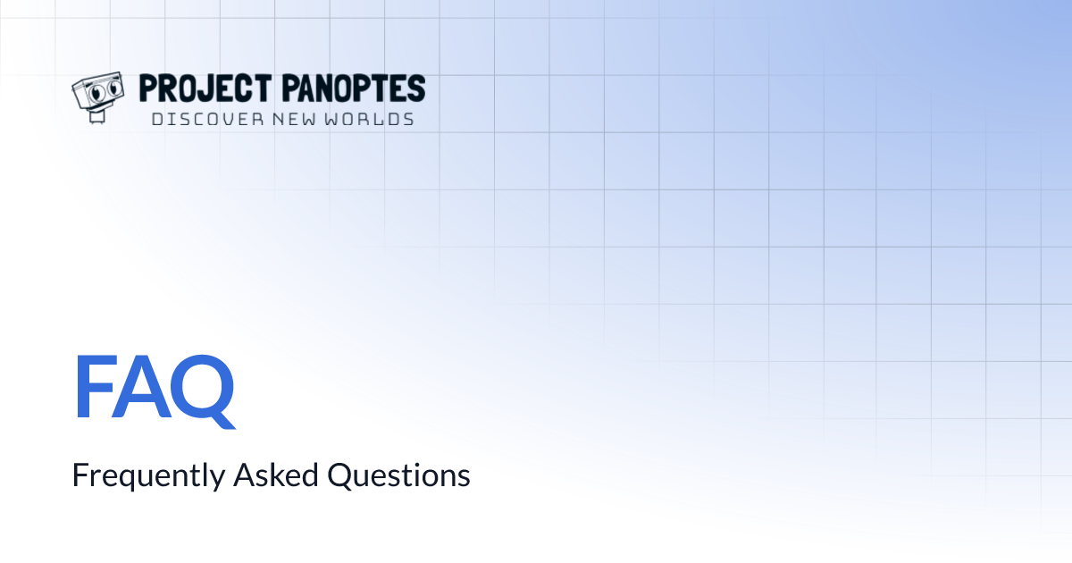 FAQ | Project PANOPTES