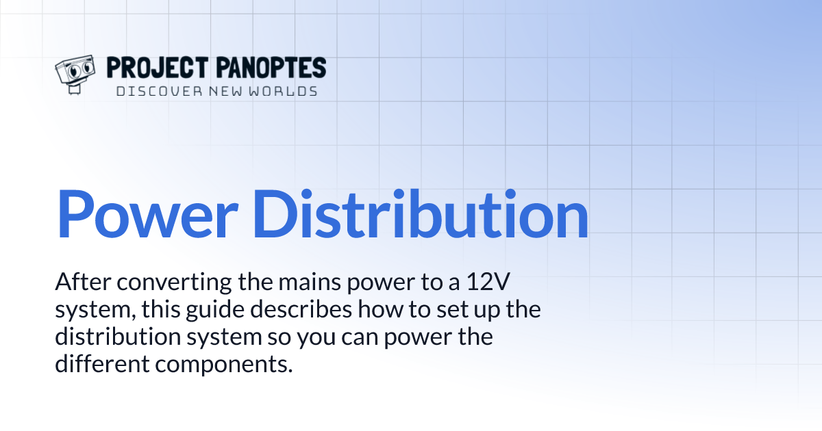 Power Distribution | Project PANOPTES